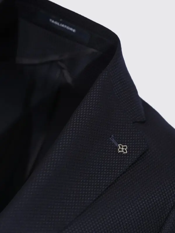 Tagliatore Single-breasted Pure Virgin Wool Blazer With Peak Lapels