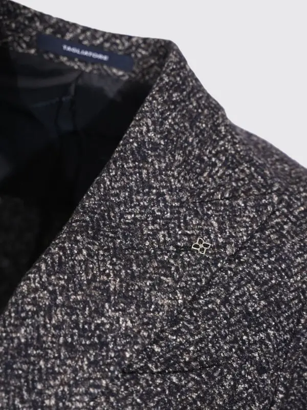 Tagliatore Double-breasted Virgin Wool And Silk Blend Blazer With Peak Lapels
