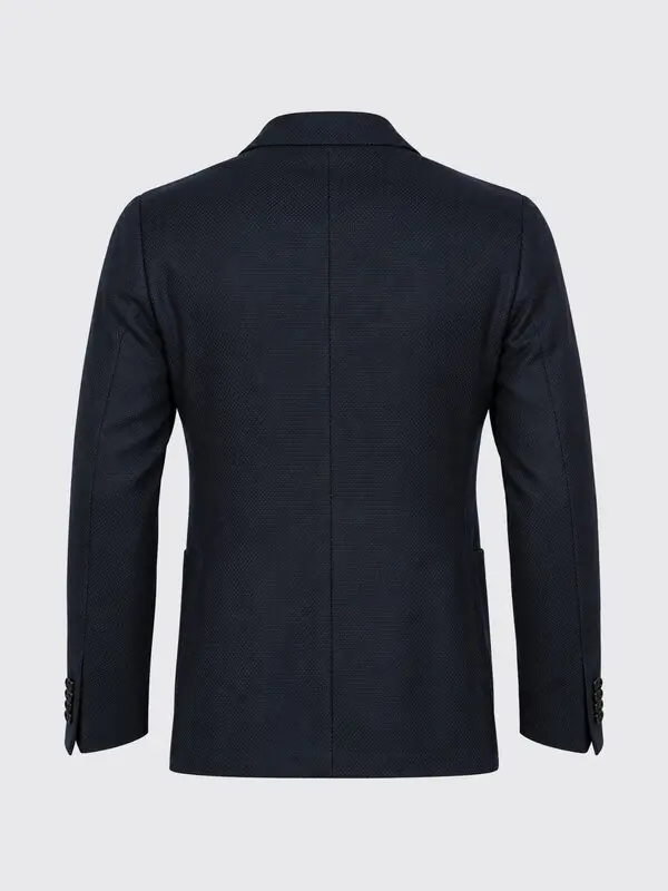 Tagliatore Single-breasted Pure Virgin Wool Blazer With Classic Lapels