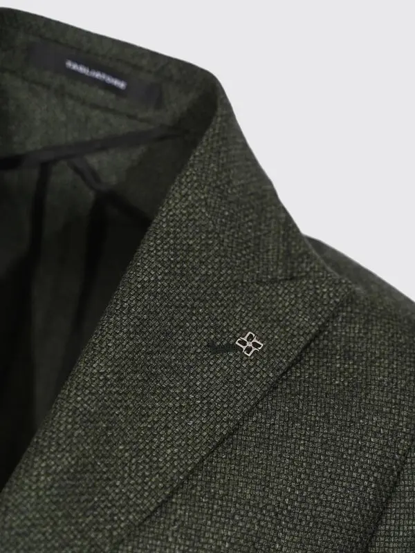 Tagliatore Single-breasted Pure Virgin Wool Blazer With Peak Lapels