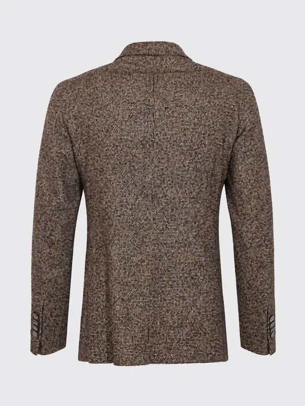 Tagliatore Double-breasted Wool And Silk Blend Blazer With Peak Lapels