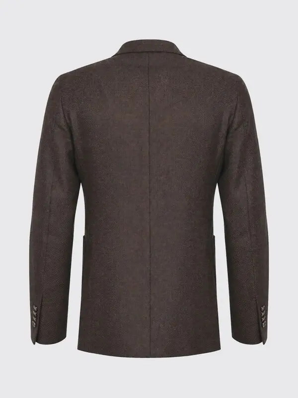 Tagliatore Double-breasted Pure Virgin Wool Blazer With Peak Lapels