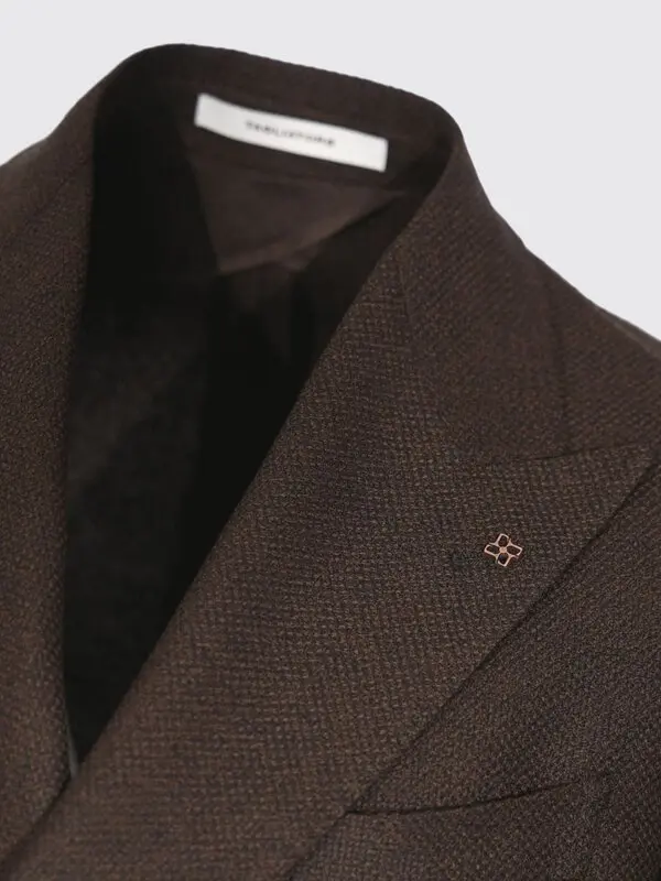 Tagliatore Double-breasted Pure Virgin Wool Blazer With Peak Lapels