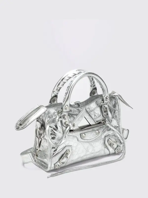 Balenciaga Mini Le City Studded Arena Lambskin Handbag