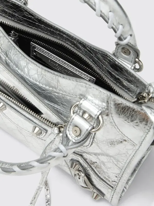Balenciaga Mini Le City Studded Arena Lambskin Handbag