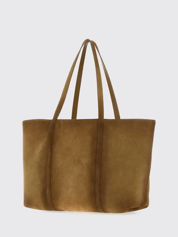 JIL SANDER Foro Suede Calfskin Tote Bag With Embossed Logo