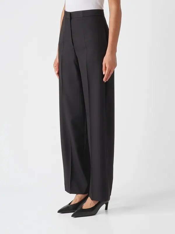 MEIMEIJ High-waisted Wide-leg Palazzo Trousers In Crêpe