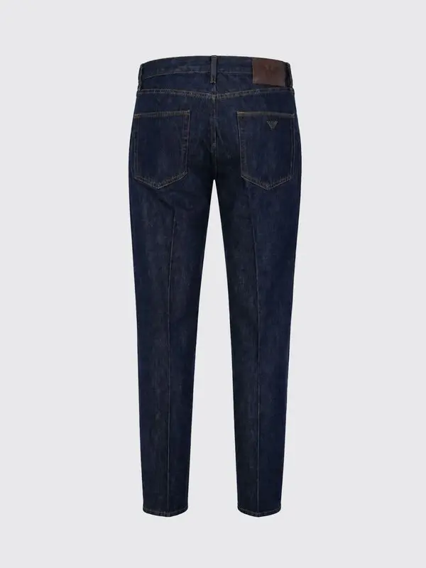 Emporio Armani Mid-rise Slim Fit Skinny Jeans In Recycled Cotton Denim
