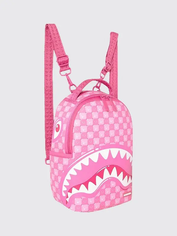 SPRAYGROUND New Check Faces Coated Cotton Backpack With Check Print