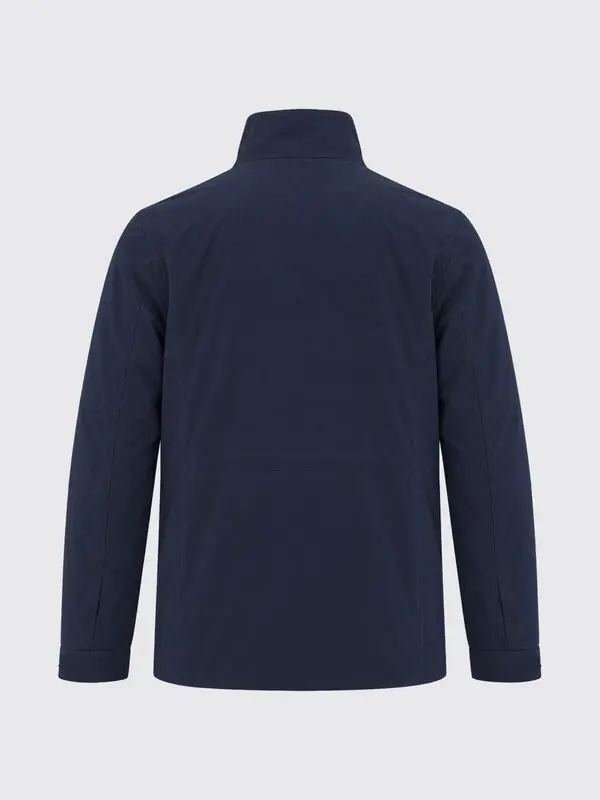 K-WAY Short Windproof Cotton And Polyester Parka With Flap Pockets