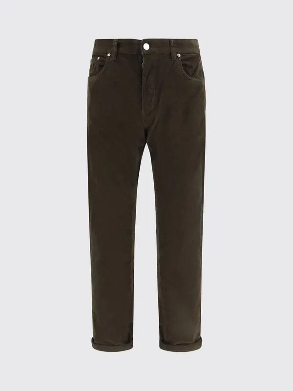 PT TORINO Slim Fit Cotton Corduroy Trousers - Dark