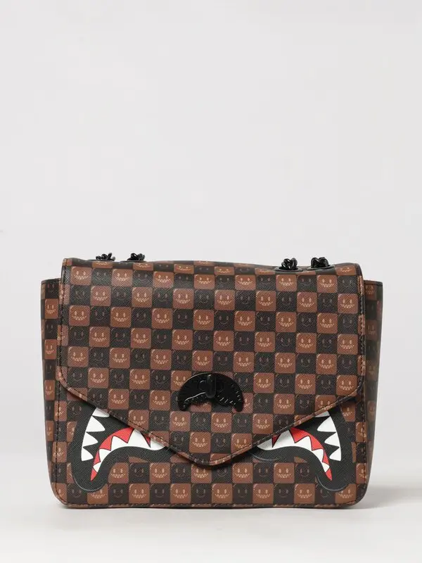 SPRAYGROUND Sharks In Paris Pvc Mini Crossbody Bag With Sliding Metal Chain