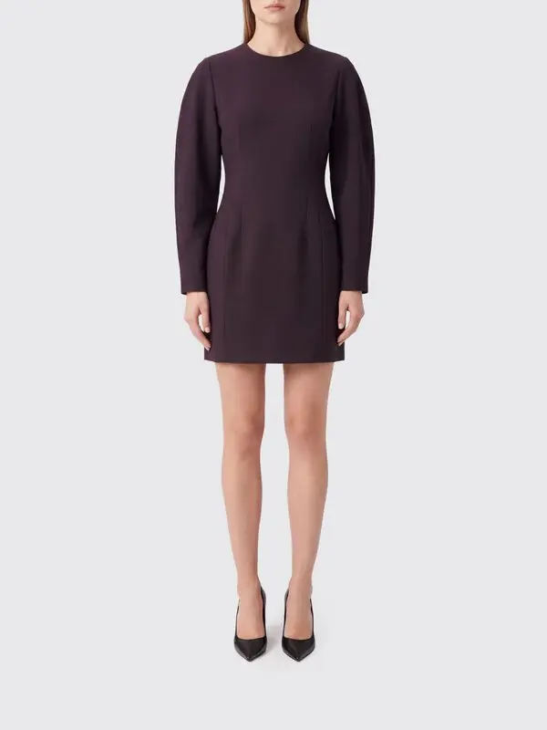 PAROSH P.a.r.o.s.h. Long-sleeved Wool Mini Sheath Dress