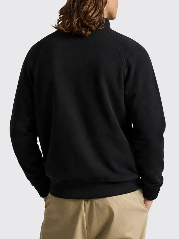 Polo Ralph Lauren Relaxed Fit Cotton-blend Zip Sweatshirt With Pony Logo - Black