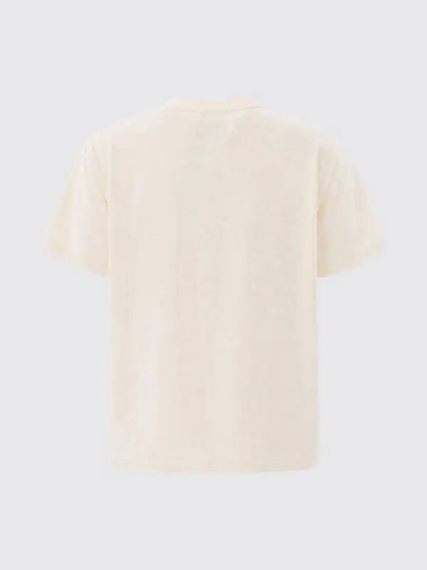 Rhude Cotton T-shirt With Front Graphic Print And Logo - White