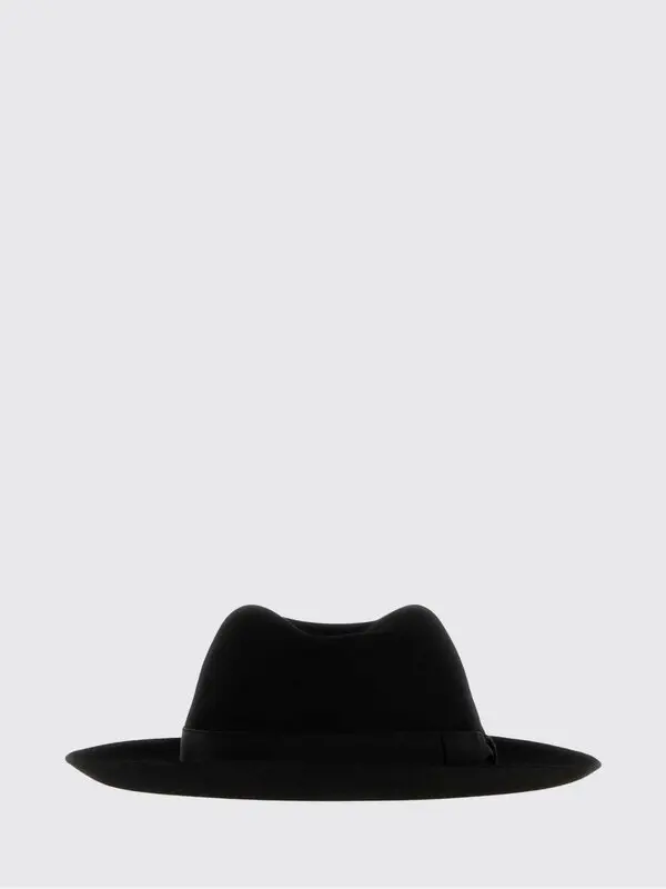 Borsalino Medium-brim Wool Felt Panama Hat - Black