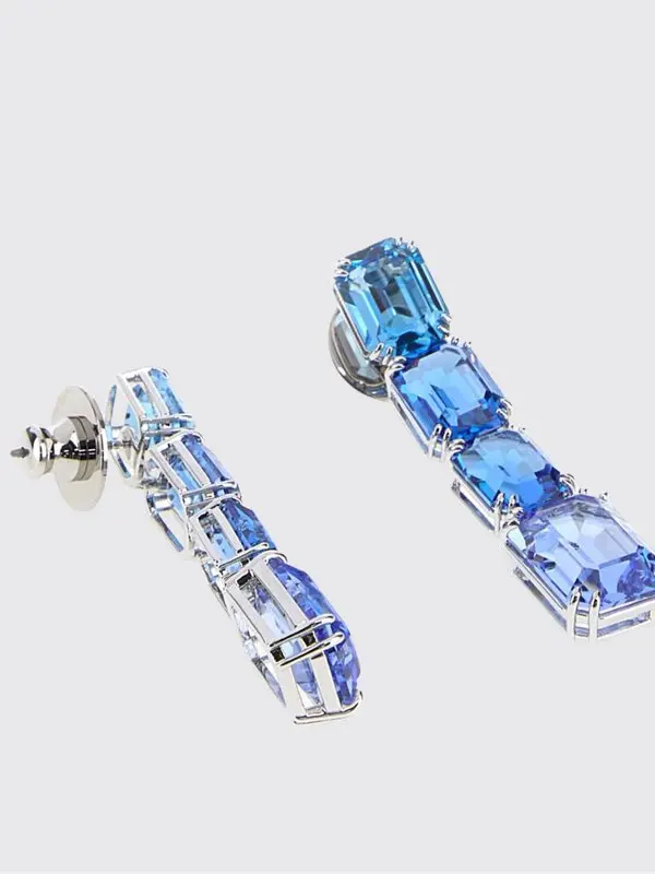 SWAROVSKI Metal Stud Earrings With Applied Crystals