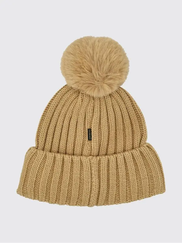 Goldbergh Wool Cuffed Beanie With Pom-pom Application