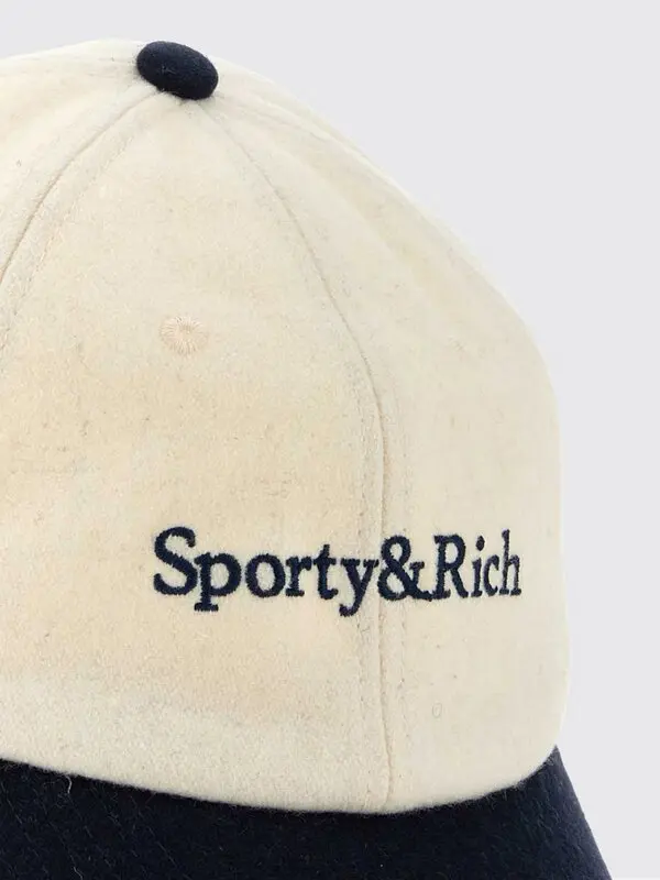 Sporty & Rich Wool-blend Baseball Cap With Embroidered Logo