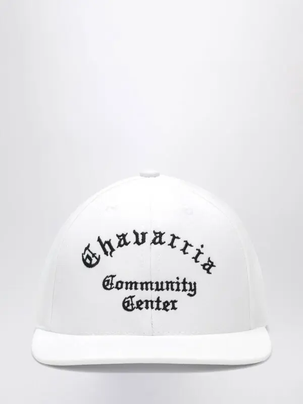 WILLY CHAVARRIA Baseball Cap With Embroidered Logo And Slogan Print - White