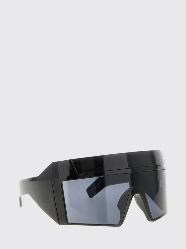 Rick Owens Rev Shiny Acetate Shield Sunglasses - Black