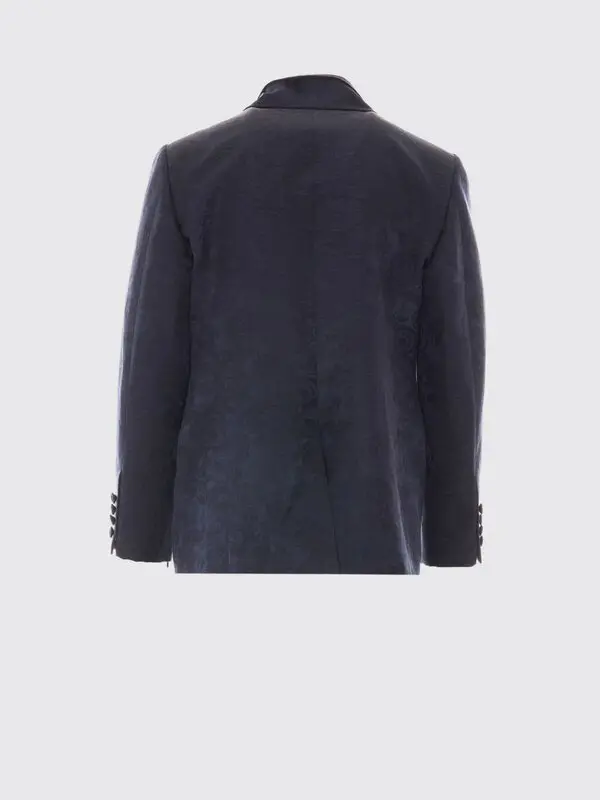 Valentino Garavani Silk And Wool Jacquard Robe Blazer With Belt
