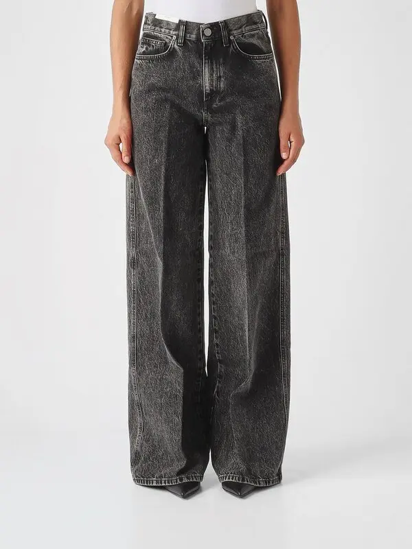 PT TORINO Mid-rise Wide-leg Cotton Denim Jeans