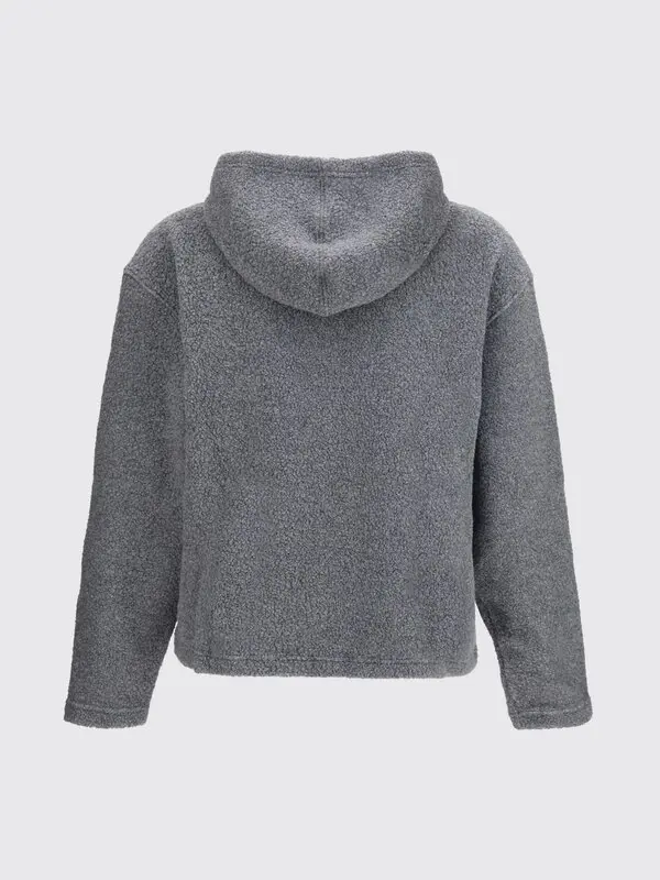 SUNFLOWER Relaxed Fit Wool Blend Knit Hoodie With Dropped Shoulders