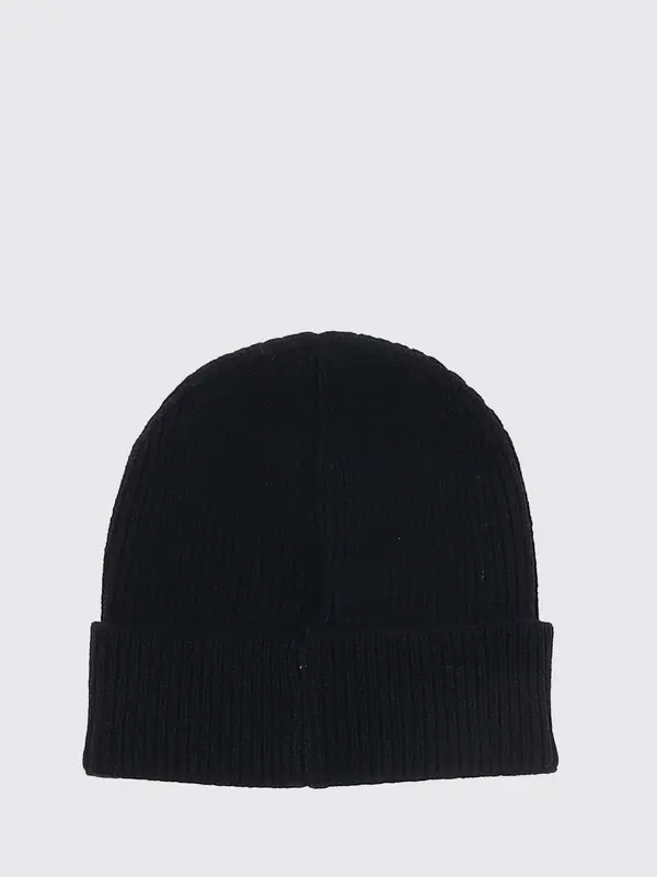 COLMAR 100% Virgin Wool Beanie With Cuff And Logo Patch - Navy