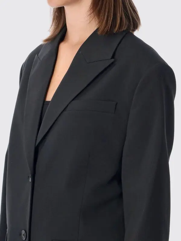 BY MALENE BIRGER Single-breasted Blazer In Recycled Fabric With Peak Lapels