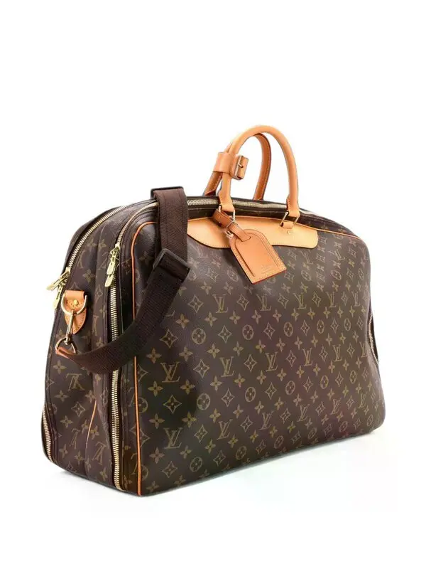 LOUIS VUITTON Alize Bag Monogram Canvas 2 Poches Travel Bag