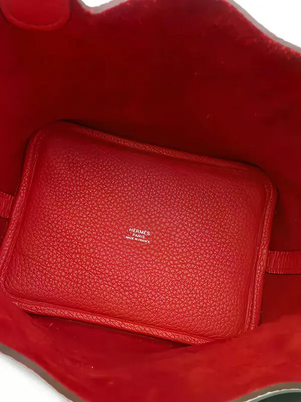 Hermès 2025 Clemence Picotin Lock 18 Handbag - Red