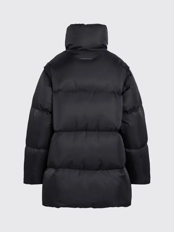 MAISON MARGIELA Quilted Long Puffer Coat With Removable Sleeves And Funnel Neck
