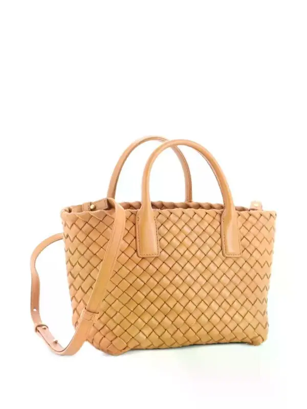 Bottega Veneta Cabat Intrecciato Nappa Mini Tote Bag - Brown
