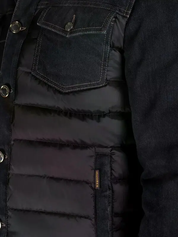 MOORER Padded Denim Jacket