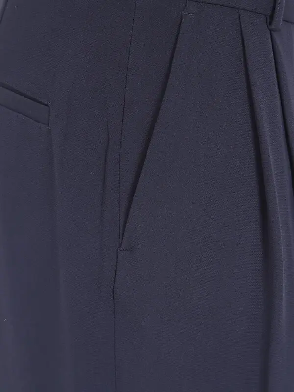 TOTEME Sartorial Straight-leg Trousers In Viscose Blend With Pleats