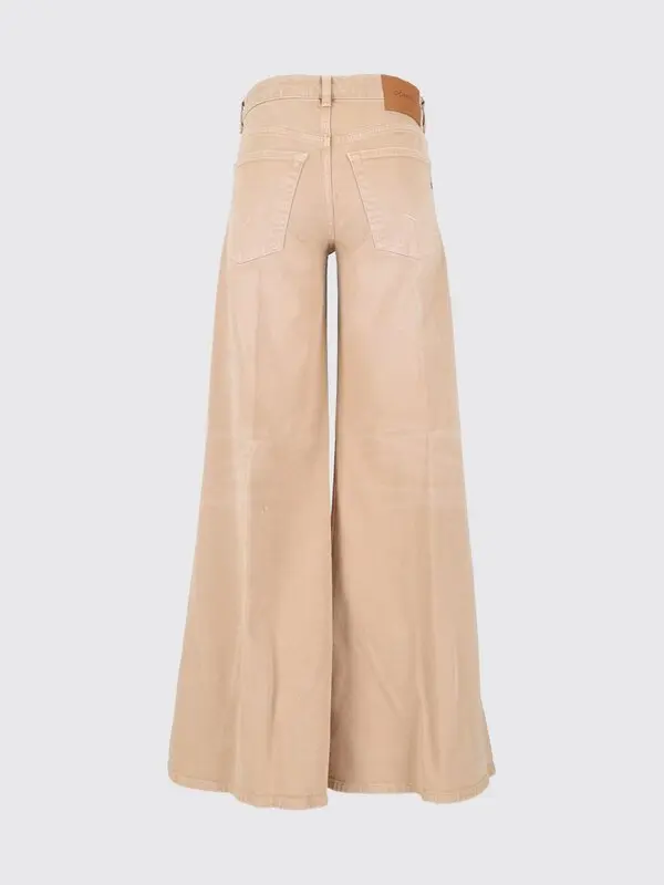 DONDUP Marlen Flared Mid-rise Cotton Denim Jeans - Beige