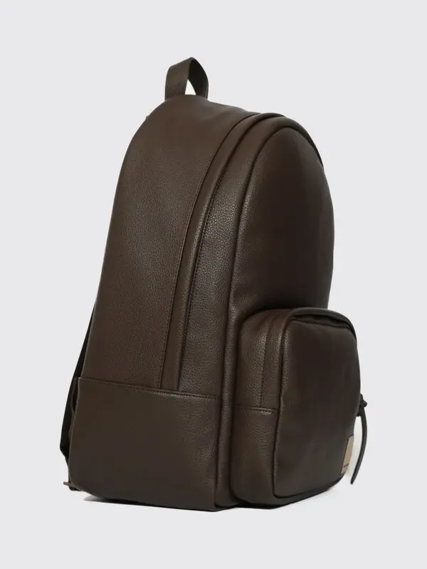 Emporio Armani Backpack In Recycled Materials With Adjustable Straps