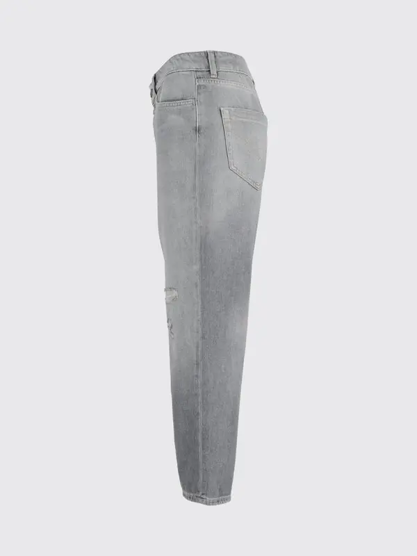 DONDUP Koons High-waisted Straight Cropped Jeans In Cotton Denim