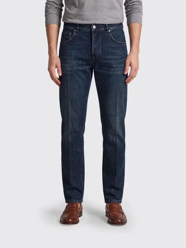 PT TORINO Mid-rise Slim-fit Five-pocket Cotton Denim Jeans - Blue