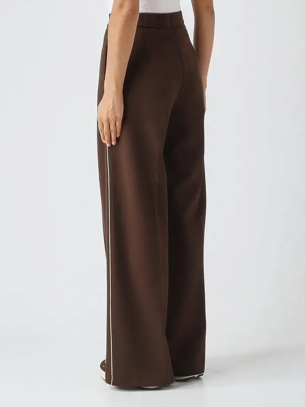 Max Mara High-waisted Pleated Viscose-blend Palazzo Trousers