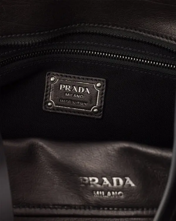 Prada Route Leather Tote Bag