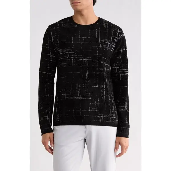 John Varvatos Cadman Crewneck Sweater - Black