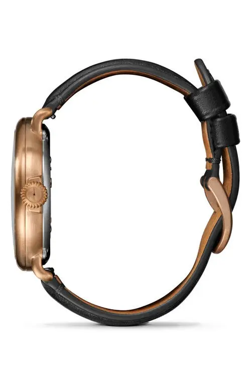 Shinola Argonite-1069 Leather Strap Watch