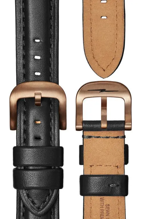 Shinola Argonite-1069 Leather Strap Watch