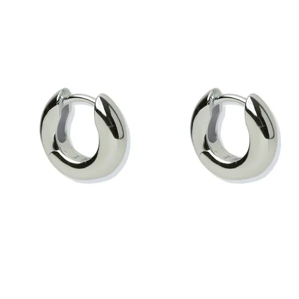 Argento Vivo Small Chubby Huggie Hoop Earrings
