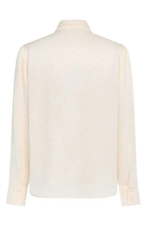 MILLY Ashton Crushed Satin Shirt