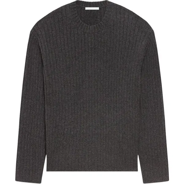 Helmut Lang Rustic Wool Ribbed Sweater