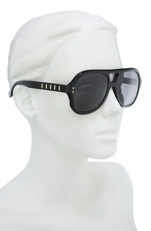 Fendi Five Sisters 56mm Aviator Sunglasses