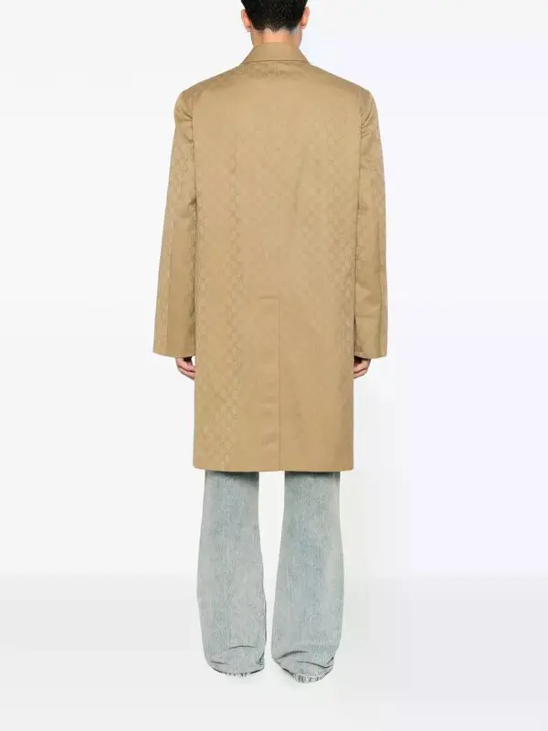 Gucci Gg Cotton Gabardine Coat